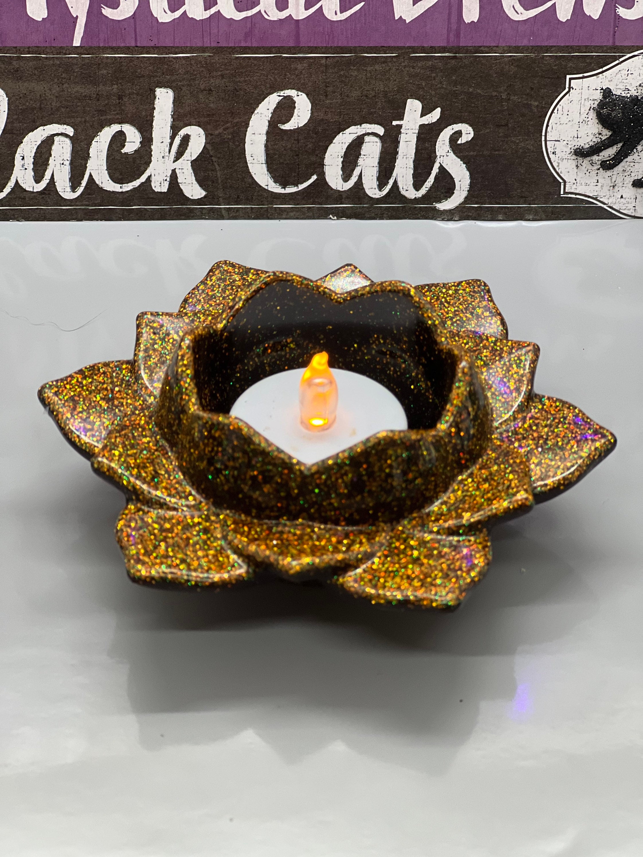 Lotus Flower Tea Light Holder Free Shipping - Etsy