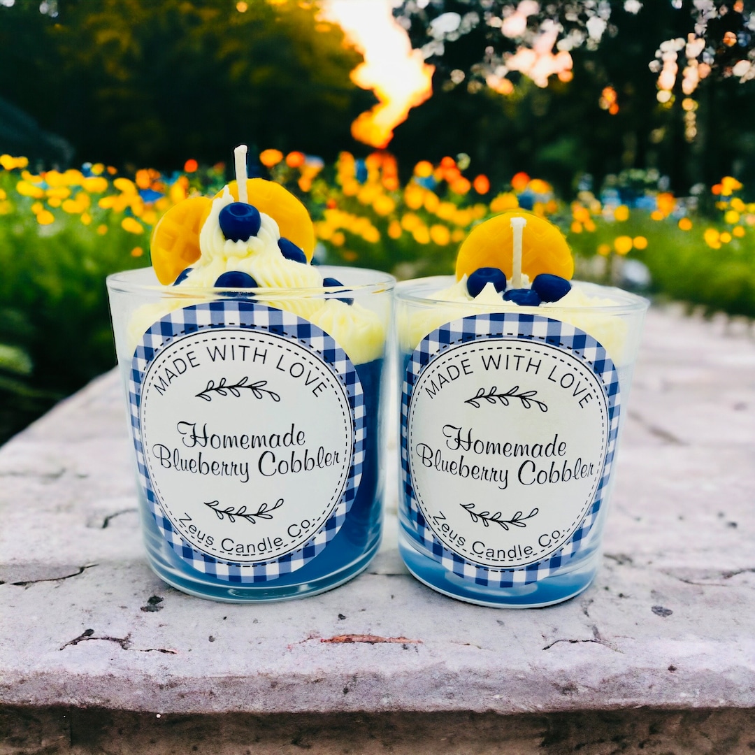 Blueberry Candle Blueberry Cobbler Candle Blueberry Cheesecake Candles ...
