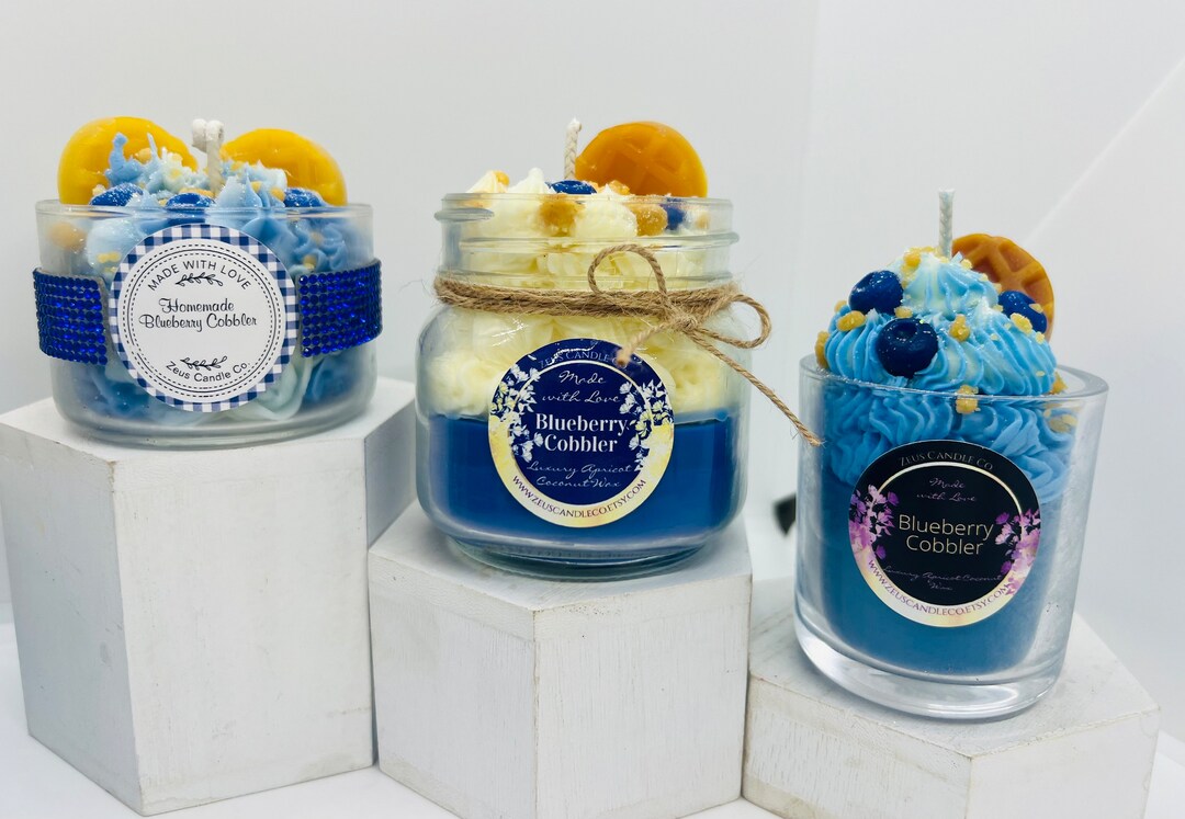 Blueberry Candle Blueberry Cobbler Candle Blueberry Cheesecake Candles ...