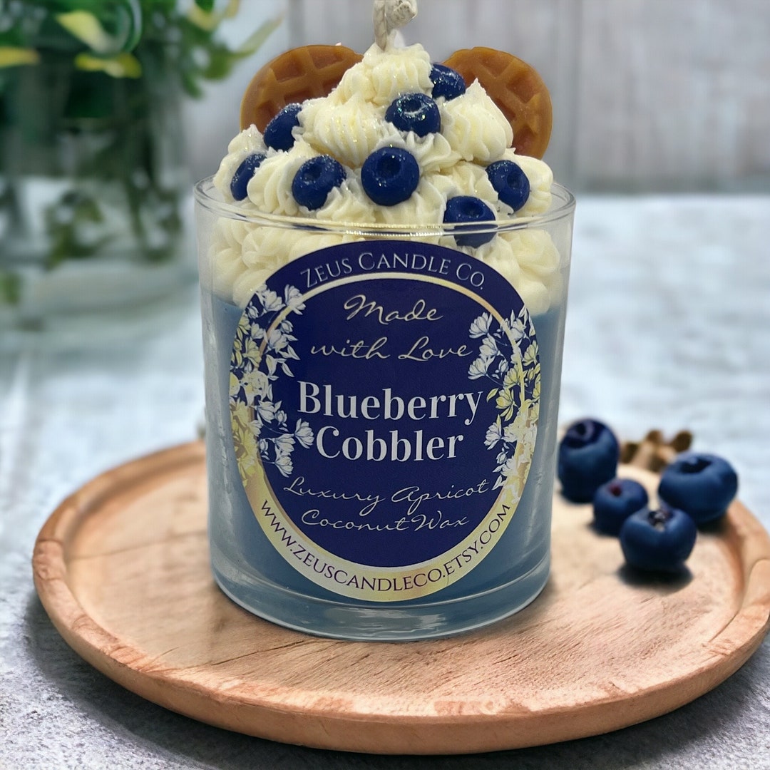 Blueberry Candle Blueberry Cobbler Candle Blueberry Cheesecake Candles Dessert Candles Candle ...