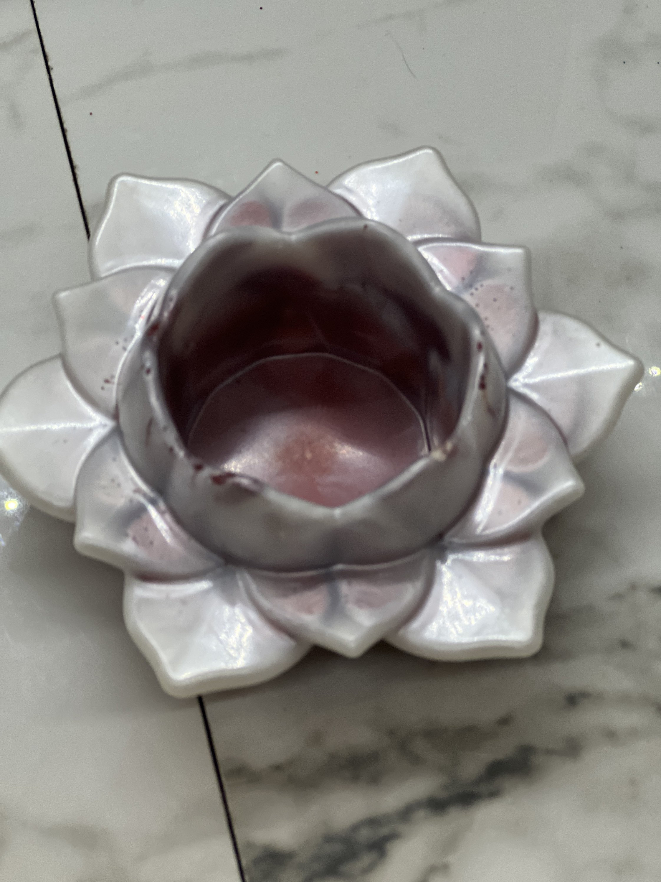 Lotus Flower Tea Light Holder Free Shipping - Etsy
