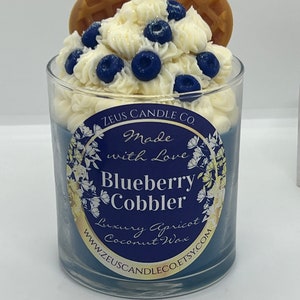 Blueberry Candle Blueberry Cobbler Candle Blueberry Cheesecake Candles ...