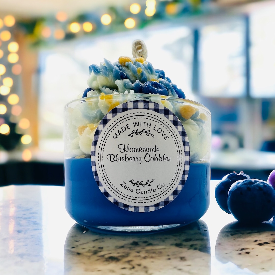 Blueberry Candle Blueberry Cobbler Candle Blueberry Cheesecake Candles ...