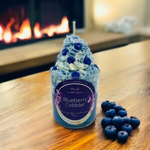 Blueberry Candle Blueberry Cobbler Candle Blueberry Cheesecake Candles ...