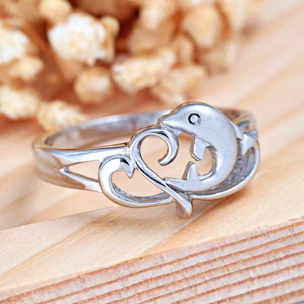 Dolphin Ring - Etsy