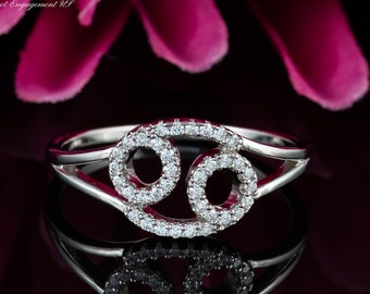 Cancer Sign Ring - Etsy