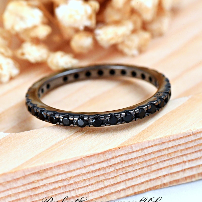 Semi Sapphire Eternity Band - Etsy