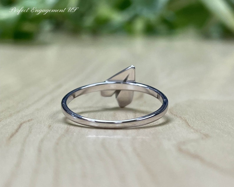 Paper Airplane Design Ring Solid 925 Sterling Silver Paper - Etsy