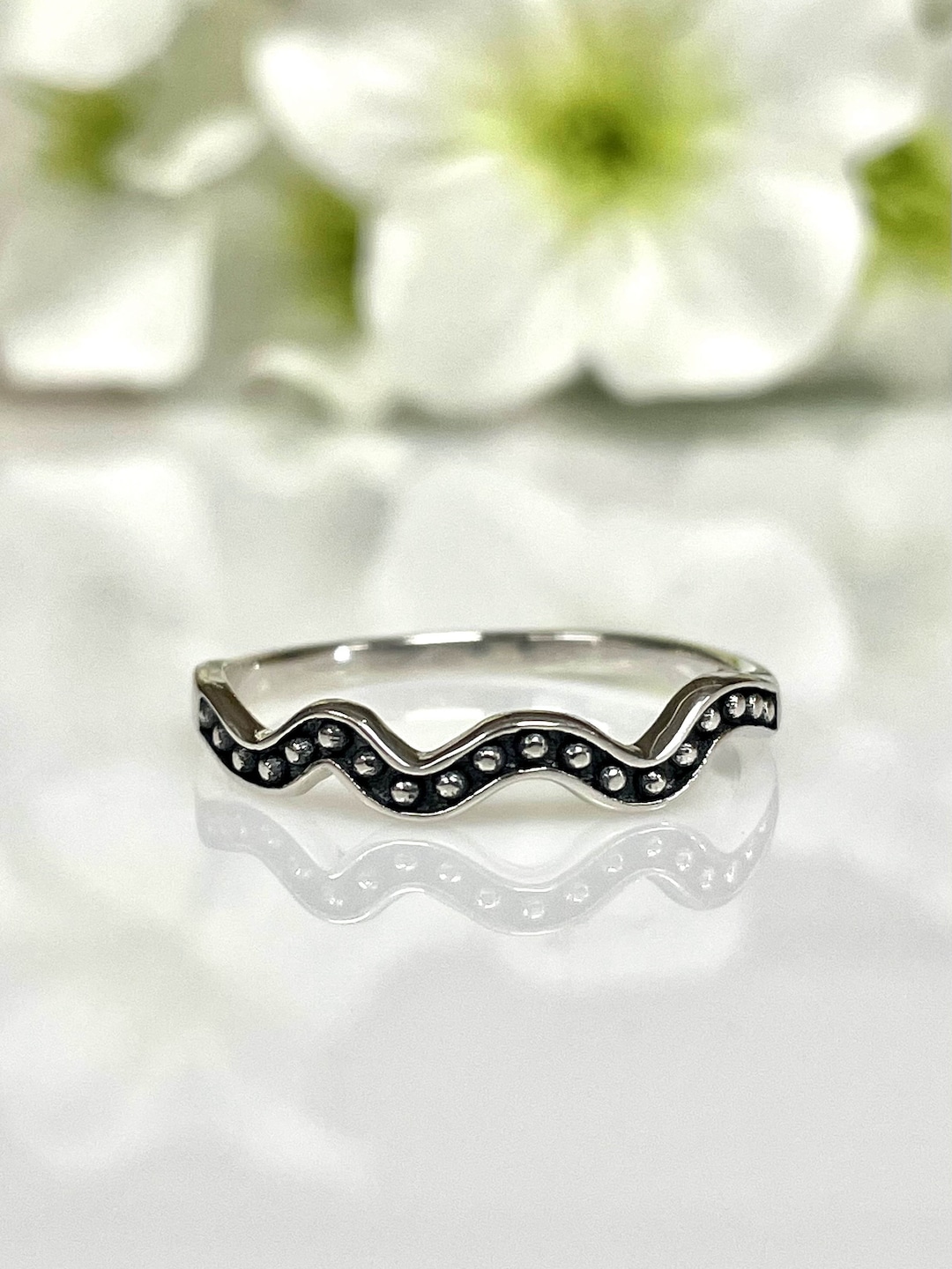 Squiggle Bali Stackable Ring Solid 925 Sterling Silver Balinese Ring ...