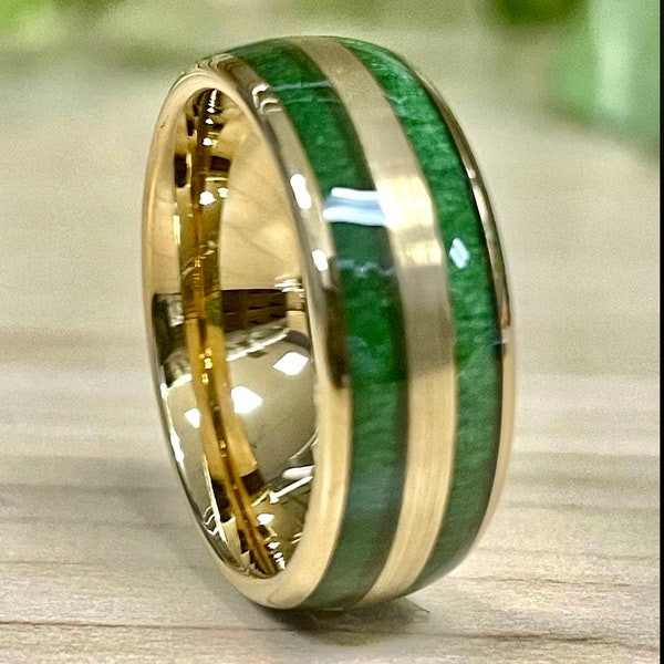 Jade Tungsten Ring - Etsy
