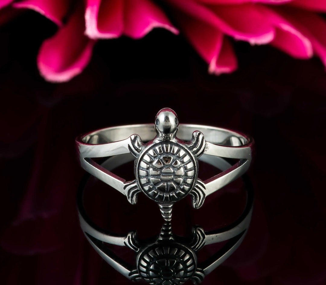 Small Baby Turtle Ring Solid 925 Sterling Silver Turtle Ring - Etsy