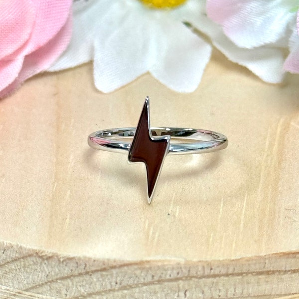 Lightning Bolt Ring - Etsy