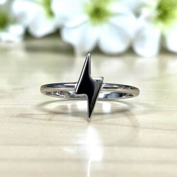 Lightning Bolt Ring - Etsy
