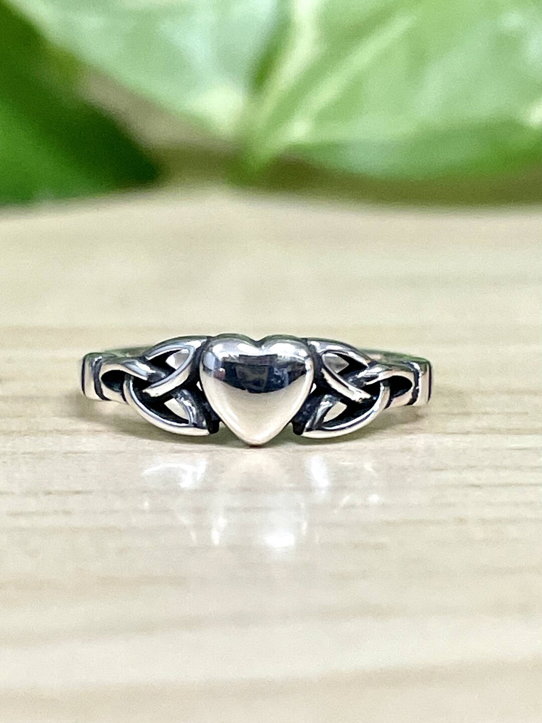 Celtic Trinity Knot Heart Toe Ring Solid 925 Sterling Silver - Etsy