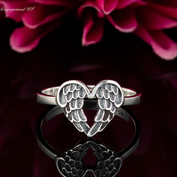 Angel Wings Ring - Etsy