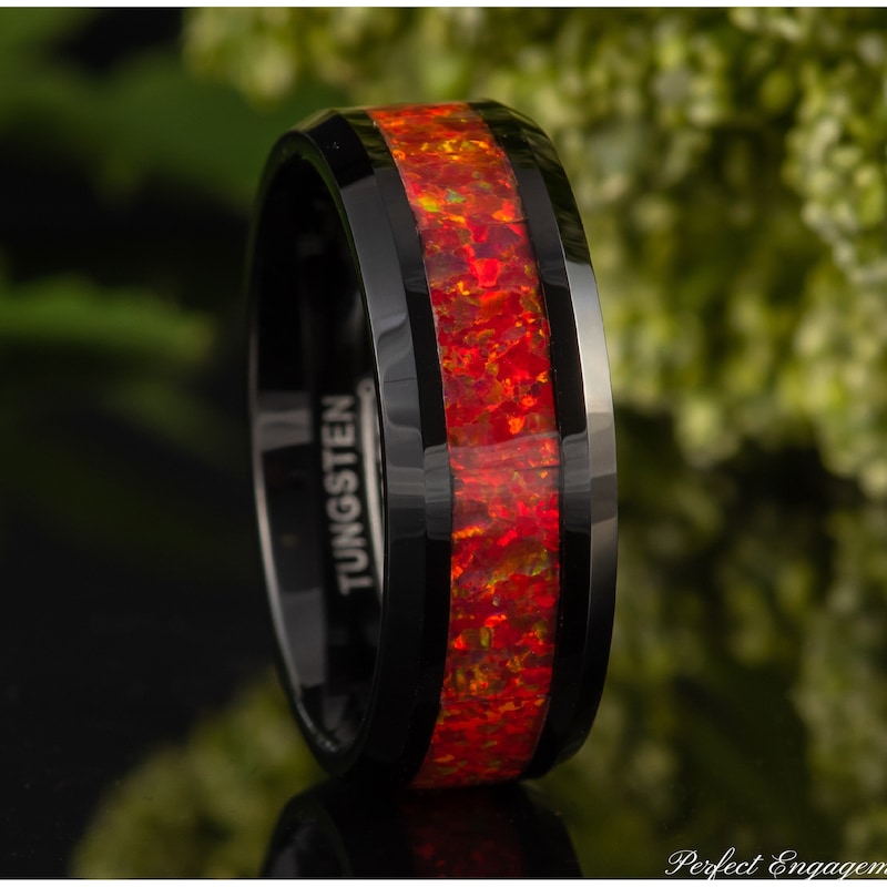 Firefighter Wedding Ring - Etsy