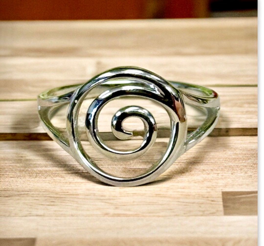 Spiral Statement Ring Solid 925 Sterling Silver Ring Womens Silver Swirl Ring Trendy Unique ...