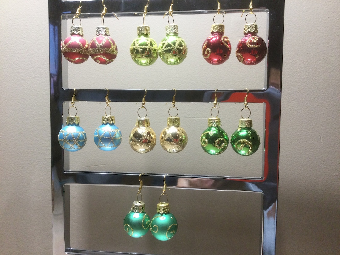 Elegant Sparkling Designed Glass Ornaments - Etsy