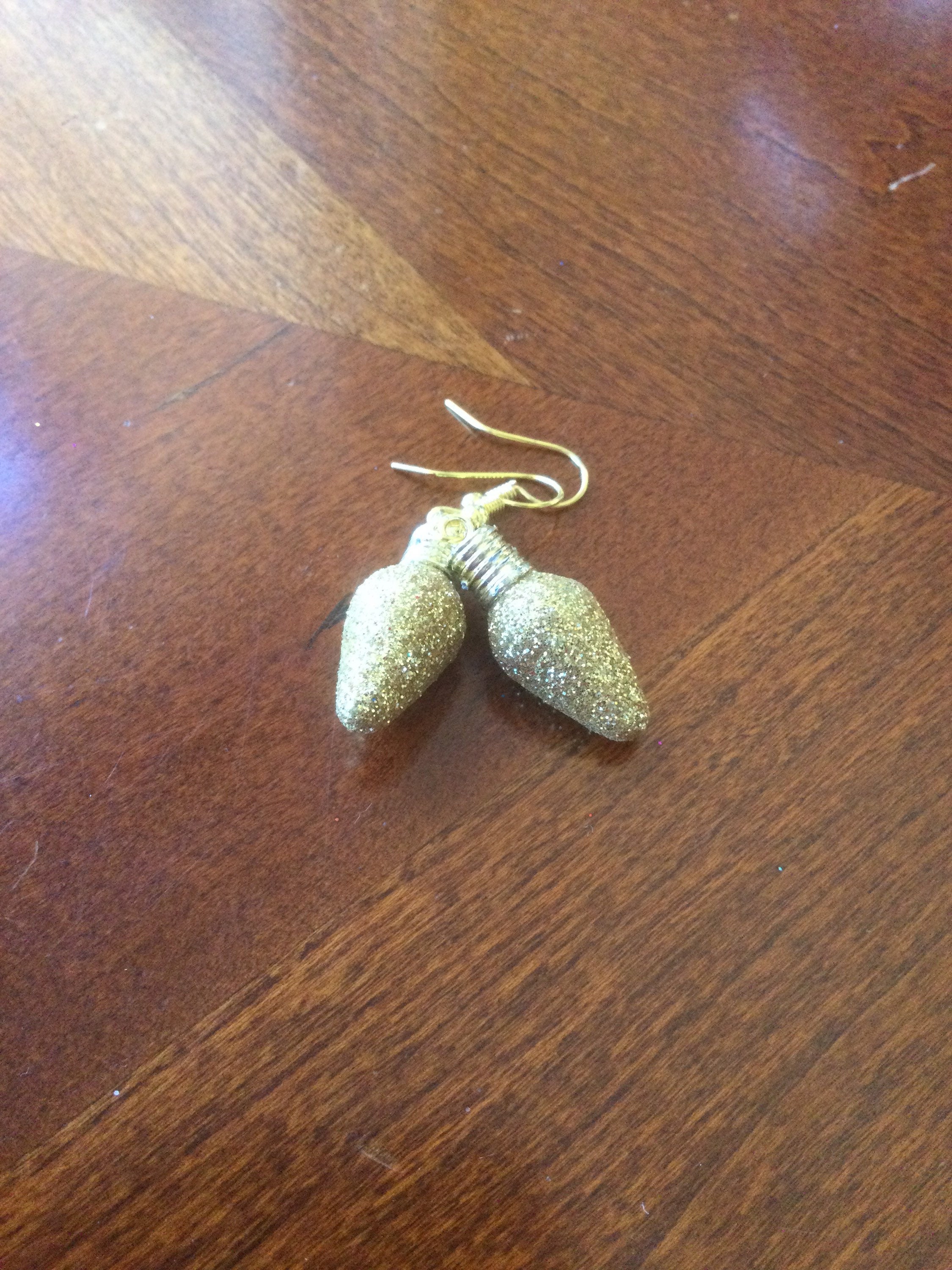 Mini Glitter Christmas Light Ornament Earrings - Etsy