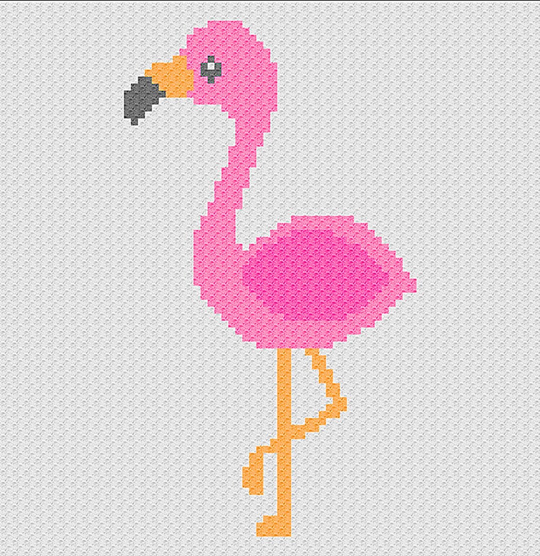Flamingo Mini C2C Graphgan Pattern - Instant Download - Etsy