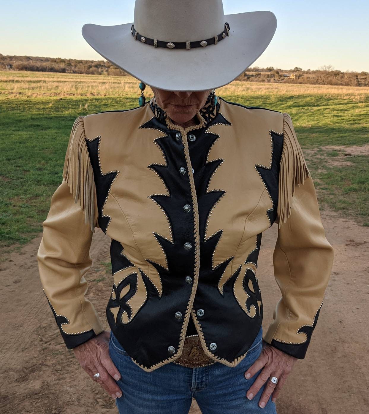 Diamond Leathers Western Fringed Jacket Vintage - Etsy