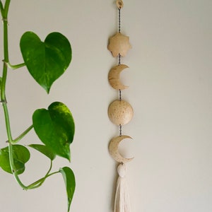 Boho Wall Decor, Moon Phase Wall Hanging, Boho Bedroom, Macrame Wall ...