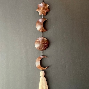 Boho Wall Decor, Moon Phase Wall Hanging, Boho Bedroom, Macrame Wall ...
