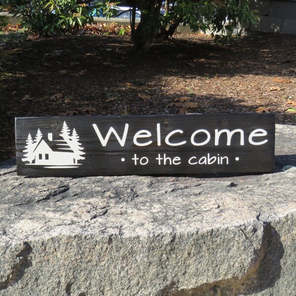 Wood Cabin Sign - Etsy