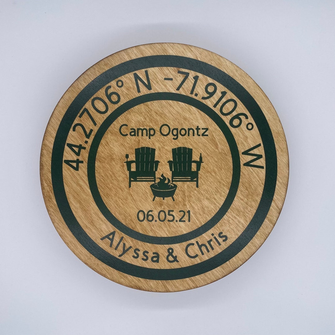 Coordinate Sign | Custom Coordinates | Custom Home Sign | Lake House ...