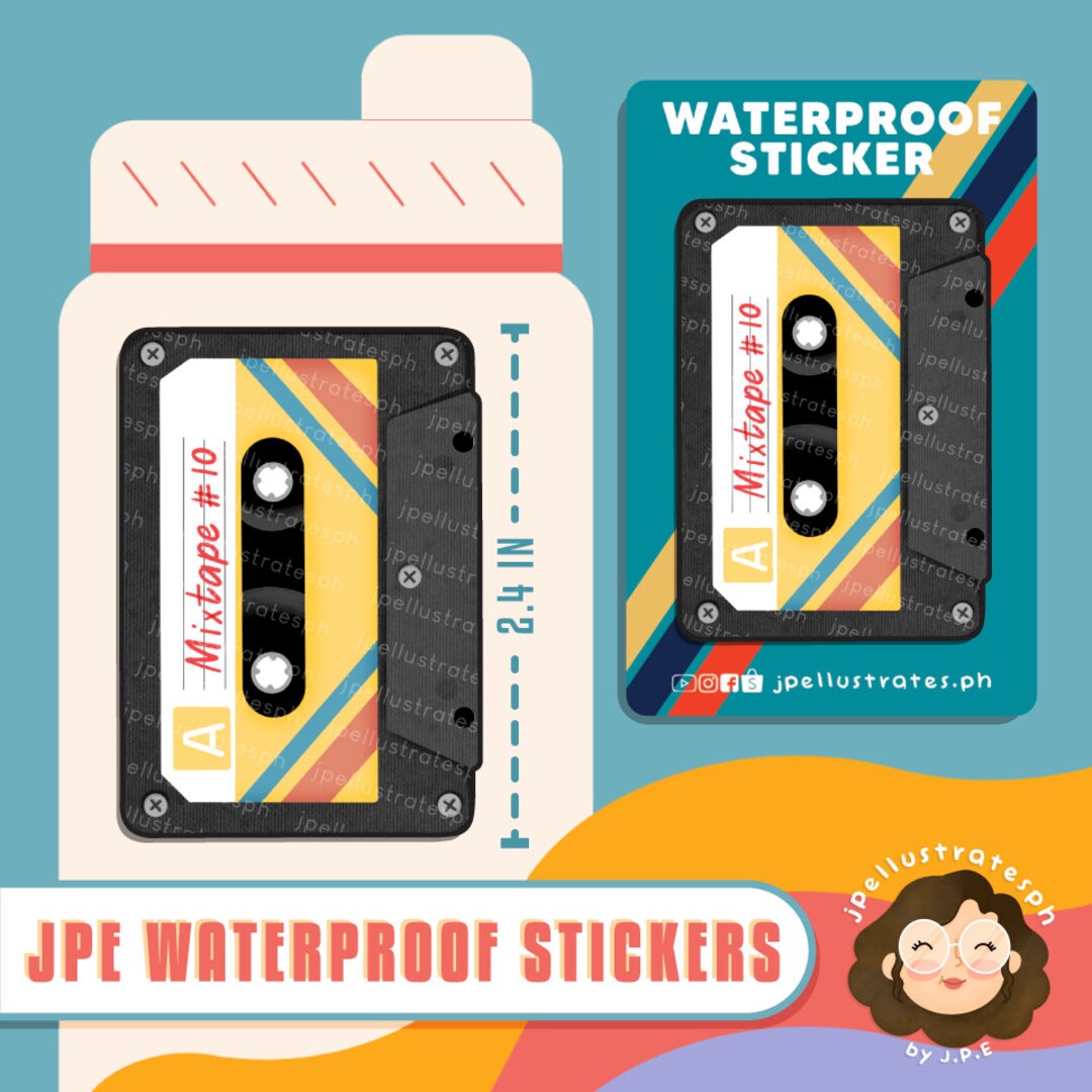 Mixtape Vinyl Sticker Waterproof Vinyl Sticker, Holographic Vinyl ...