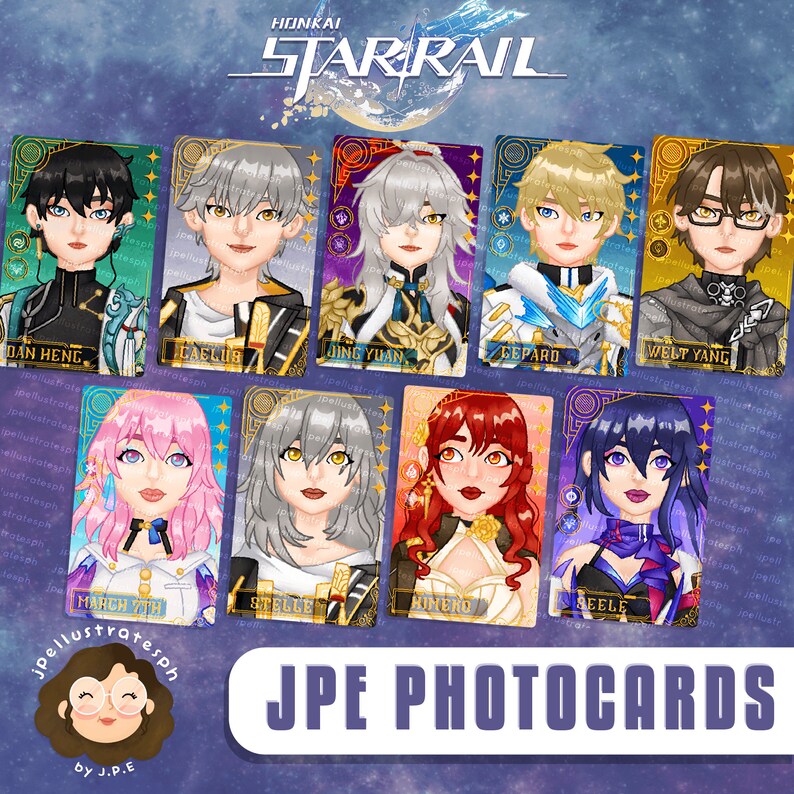 Honkai Star Rail Fanart Photocard | Gaming Photo Cards | Art Print ...