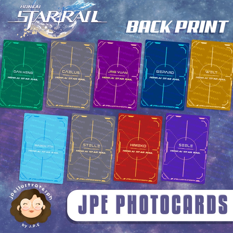 Honkai Star Rail Fanart Photocard | Gaming Photo Cards | Art Print ...