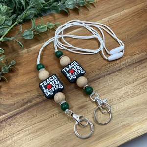 Teach Love Inspire Lanyard | Teacher Lanyard | Simple Lanyard | Teacher ...