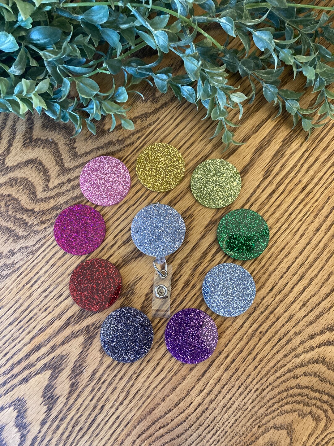 GLITTER Collection Badge Toppers for Interchangeable Badge Reel | Badge ...