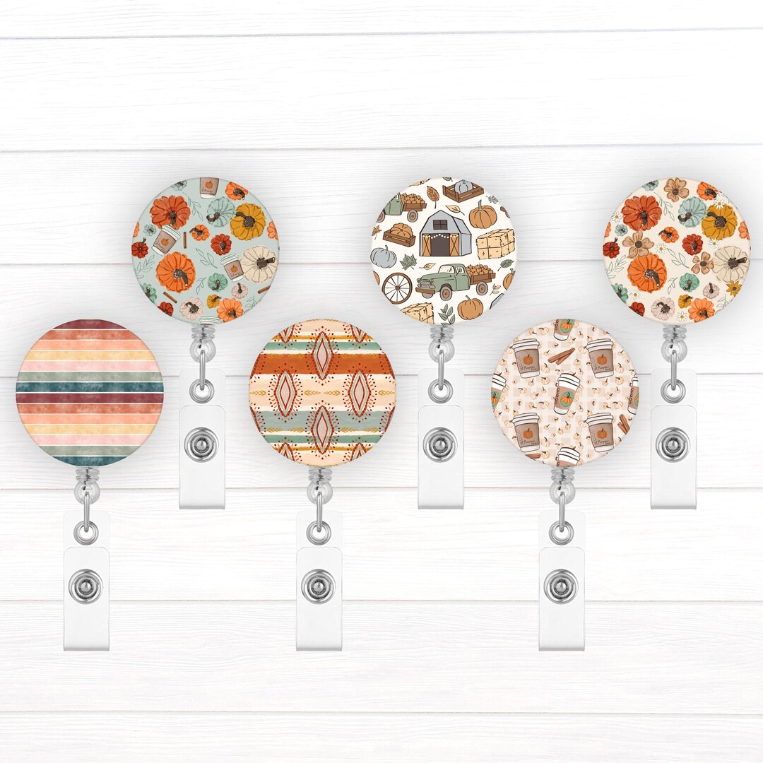 Fall Collection Badge Toppers for Interchangeable Badge Reel | Badge ...