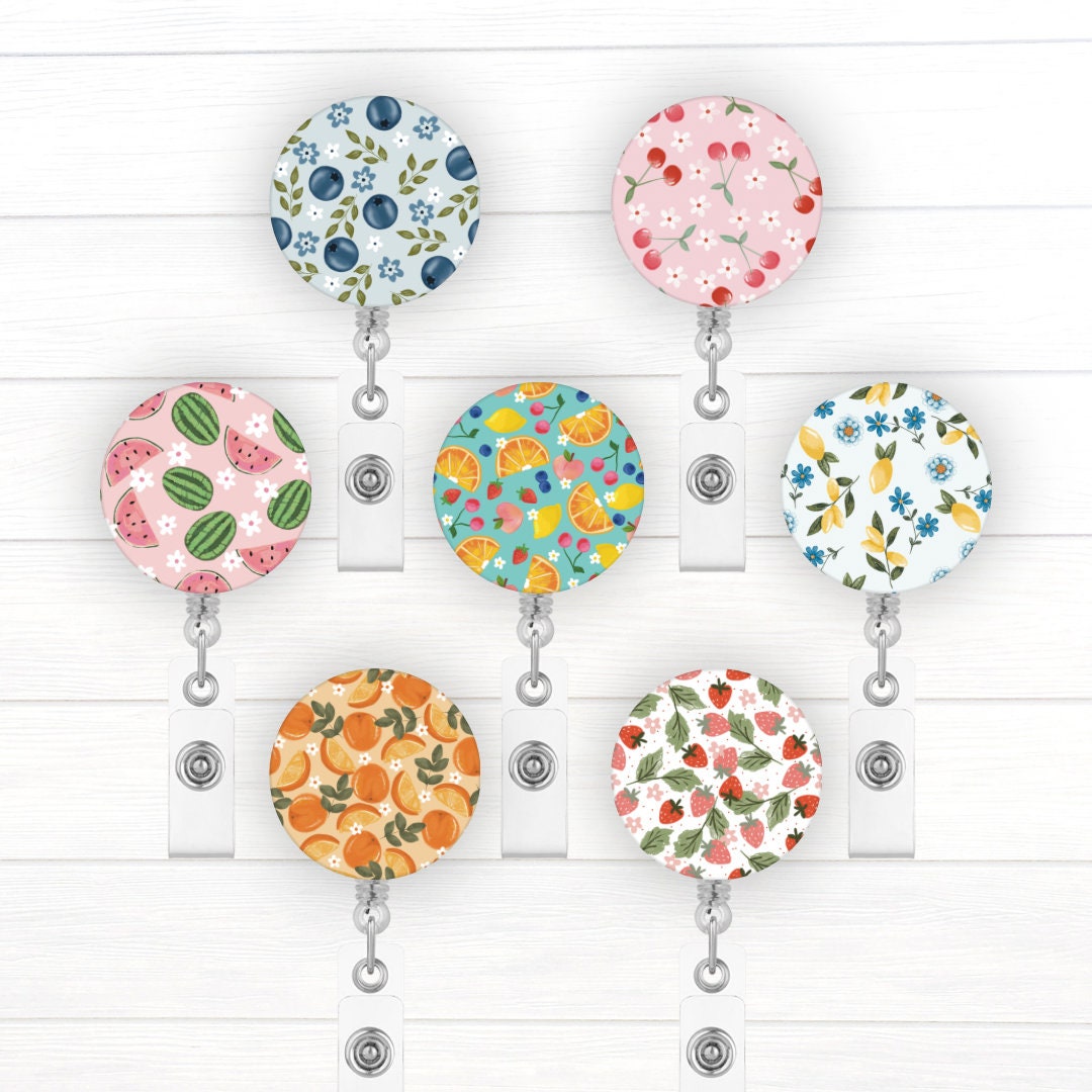 FRUIT SALAD Collection Badge Topper for Interchangeable Badge Reel ...