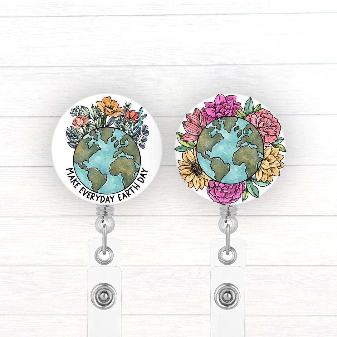 EARTH DAY Collection Badge Topper for Interchangeable Badge Reel ...