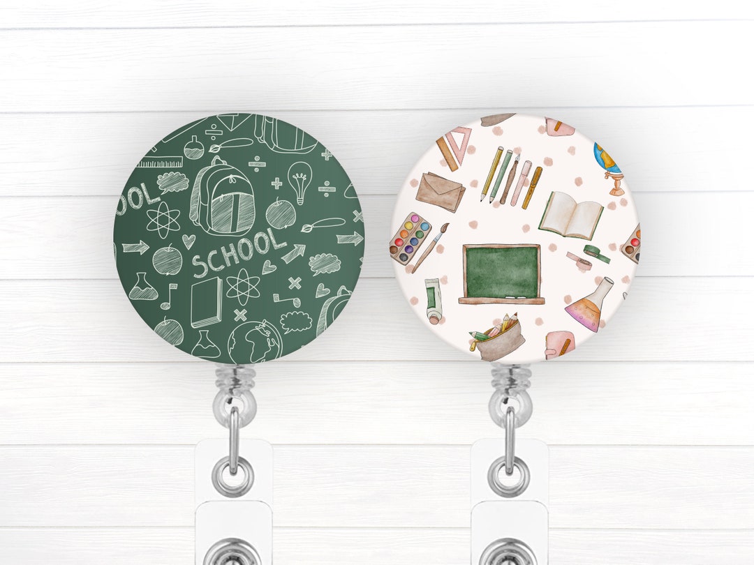 SCHOOL Collection Badge Toppers for Interchangeable Badge Reel ...