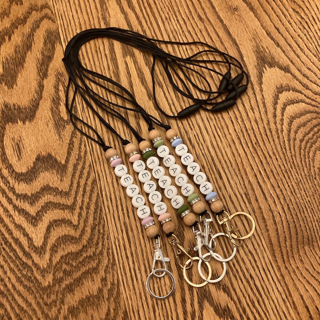 Teach Lanyard | Teacher Lanyard | Simple Lanyard | Teacher Gift | End ...