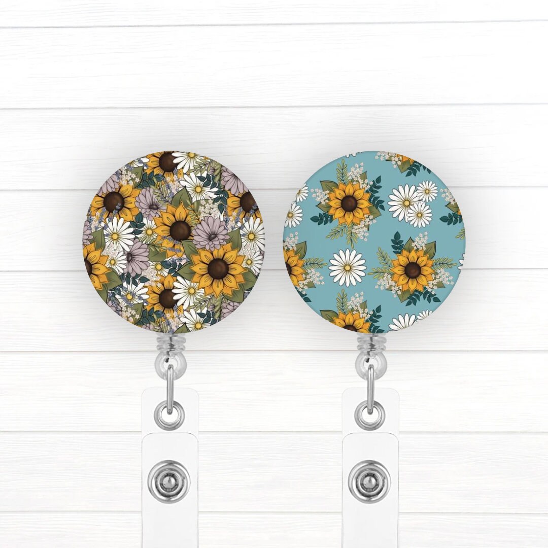 Sunflower Collection Badge Toppers for Interchangeable Badge Reel ...