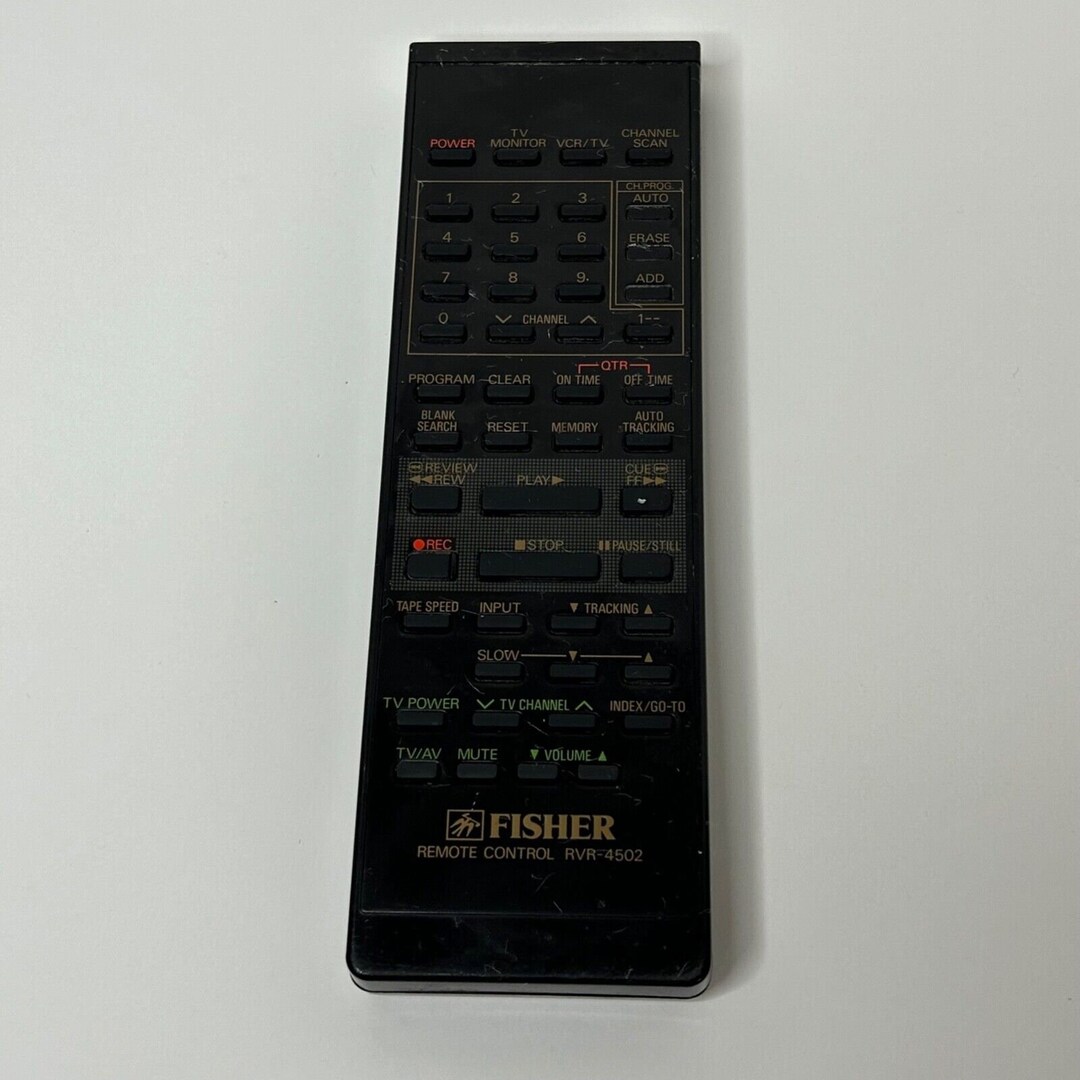 Fisher Sanyo Rvr-4502 Vcr Remote Control Fvh-2502 4502 4900 - Etsy