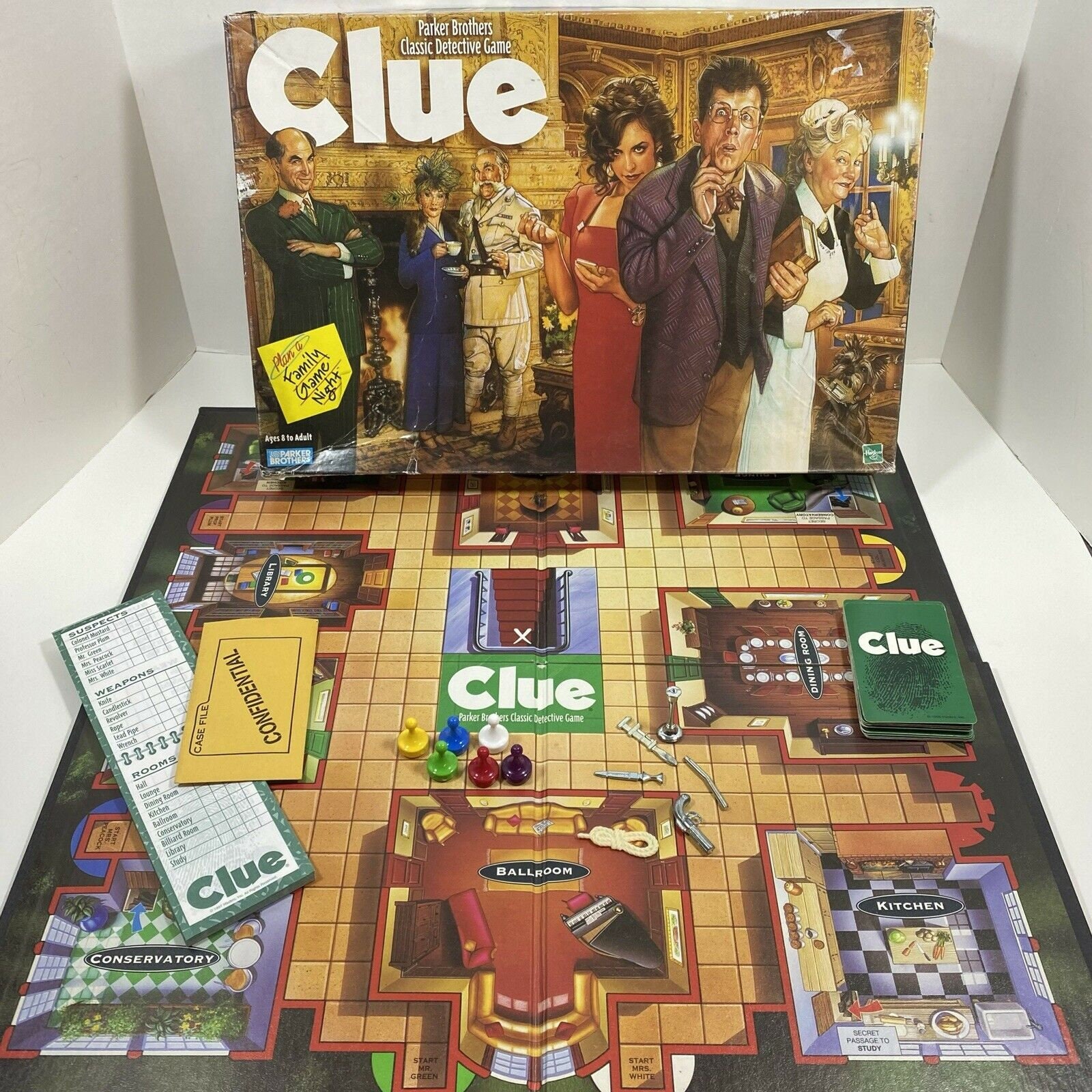 1996 Clue Game Box