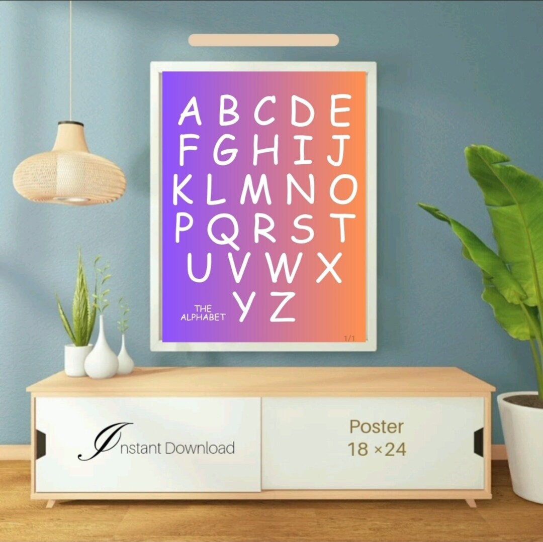 INTERACTIVE Abc Poster for Kids Learning, Exploring the World of ...
