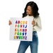 Alphabet Abc Poster, ABC Alphabet Wall Hanging , Educational Chart ...