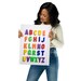 Alphabet Abc Poster, ABC Alphabet Wall Hanging , Educational Chart ...