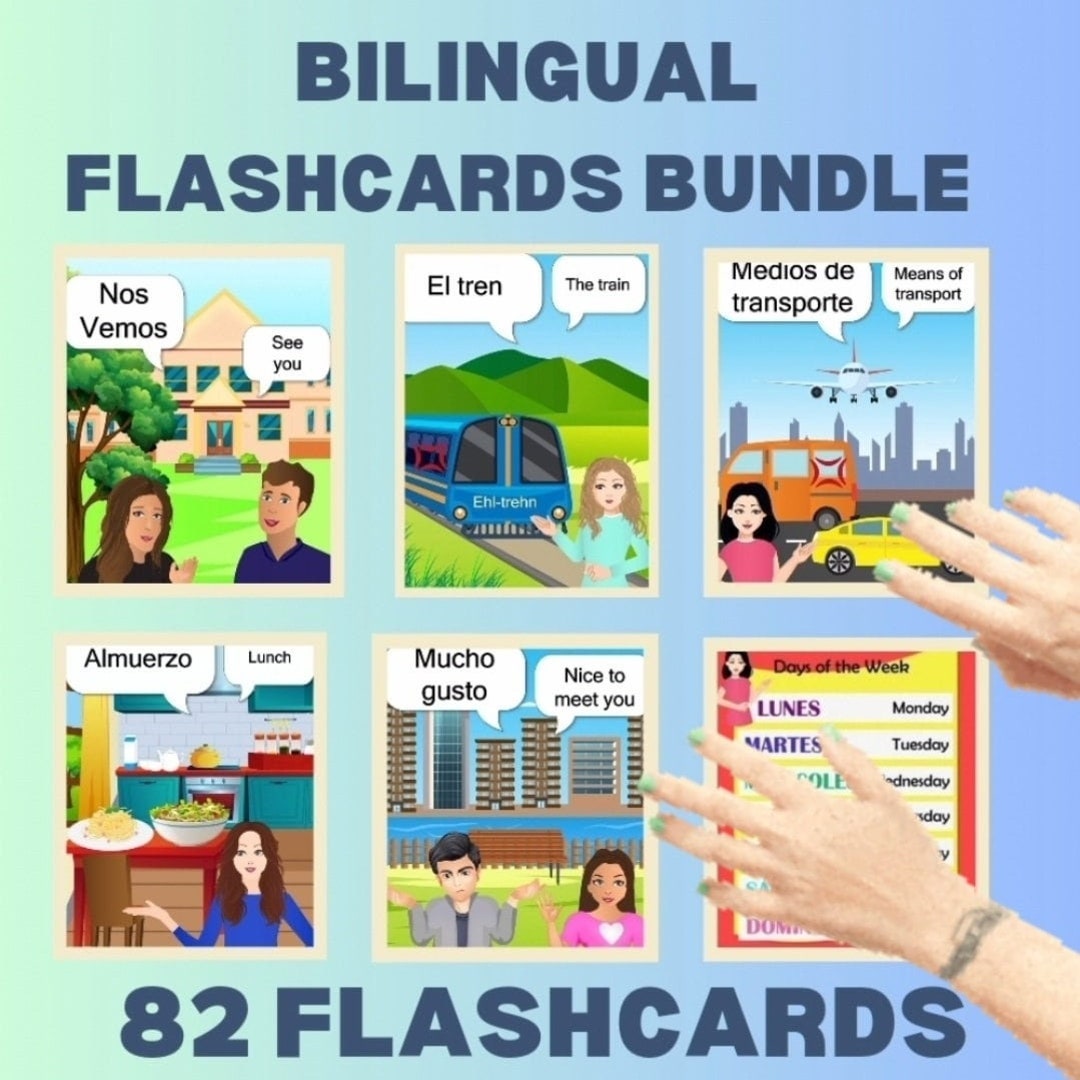 SPANISH CLASS, Printable Spanish & English Flashcards, Looking for ...