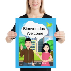 Classroom Poster, for Bilingualkids, Colorful Poster, Teachers ...