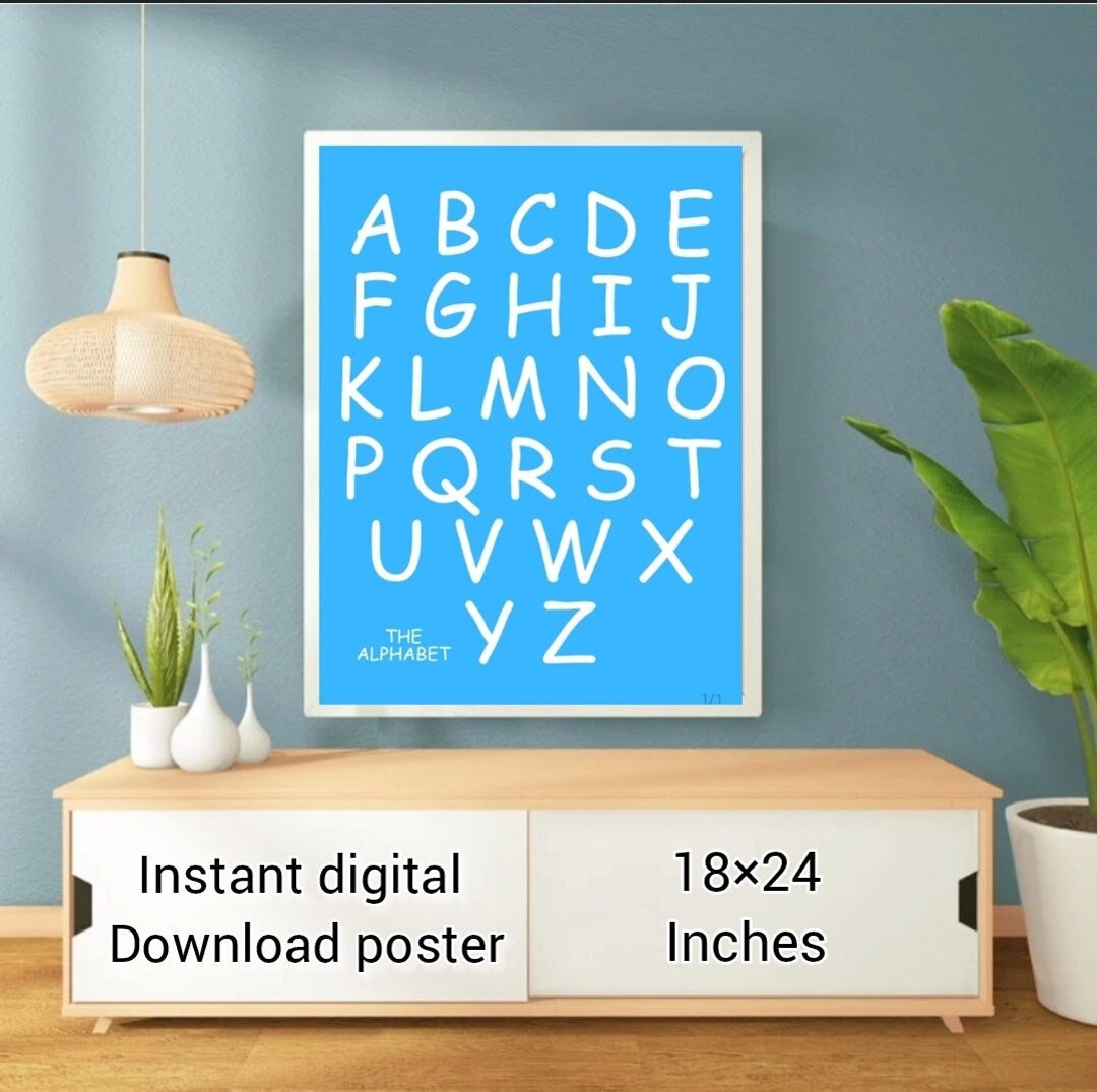 THE ALPHABET poster, english curriculum, printable posters, preschool ...