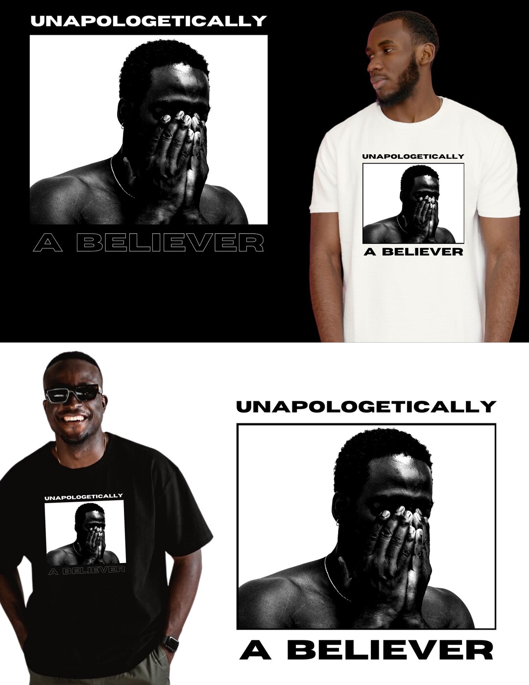 Unapologetically a Believer M T Shirt Graphic Design Christian Inspired ...