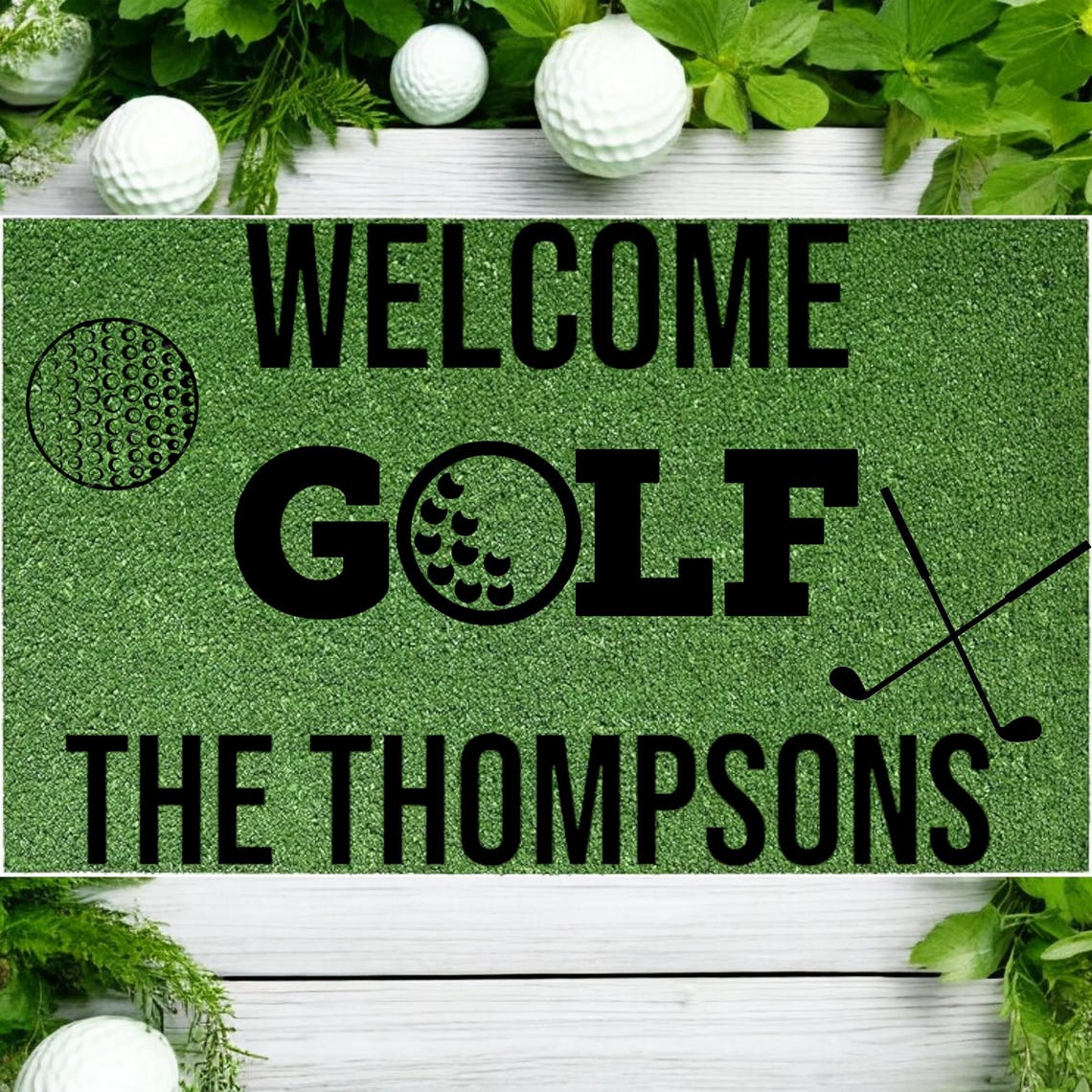 Custom Golf Doormat, Custom Golf Decor, Golf Gift, Golf Gift for Man ...